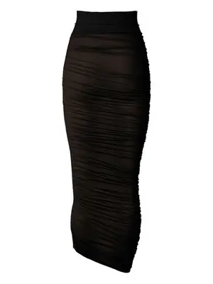 Wolford Midi Sheer Skirt - Black