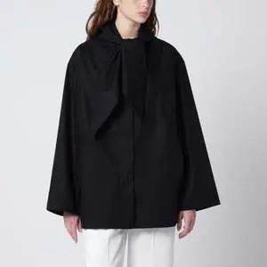 TOTEME Jacket With Organic Cotton Scarf - Black