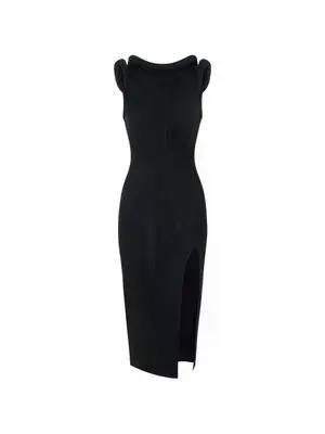 Elisabetta Franchi Knit Dress With 3d Details