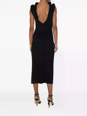 Elisabetta Franchi Knit Dress With 3d Details
