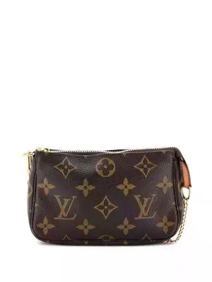 LOUIS VUITTON Pochette Accessoires Monogram Canvas Mini Clutch Bag
