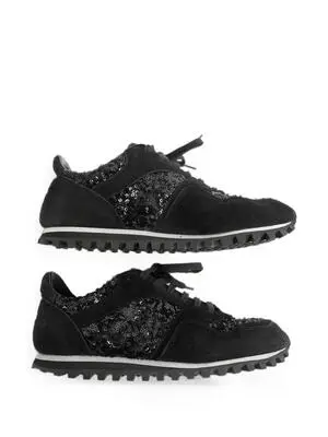 Comme Des Garçons Spalwart Sequin-embellished Sneakers