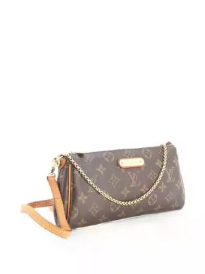 LOUIS VUITTON Eva Handbag Monogram Canvas Clutch Bag - Brown