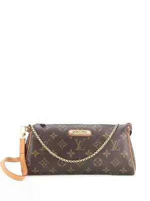 LOUIS VUITTON Eva Handbag Monogram Canvas Clutch Bag - Brown