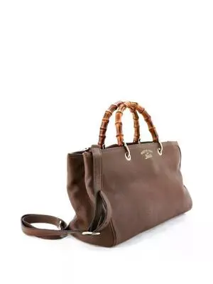 Gucci Bamboo Shopper Leather Medium Tote Bag