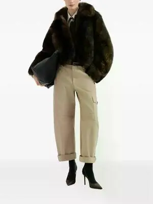 Brunello Cucinelli Monili Barrel-leg Cargo Pants
