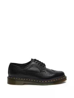 Dr. Martens 3989 Yellow Stitch Brogue-details Derby Shoes - Black