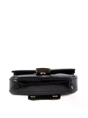 Fendi Patent Nano Crossbody Bag With Chain Strap
