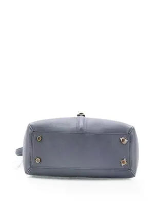 Celine 16 Top Handle Bag Grained Calfskin Small Satchel - Grey