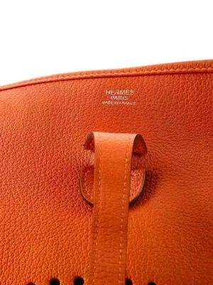 Hermès Evelyn Bag Gen Iii Clemence Pm Crossbody Bag - Orange