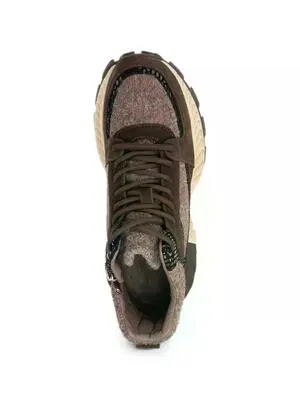 LINDA BAUMANN Panelled Sneakers - Brown