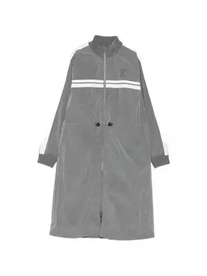 AGNES B. Ribstop Zip Track Dress - Grey