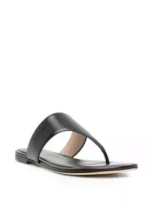 TOM FORD Lina Thong-strap Leather Flat Sandals - Black