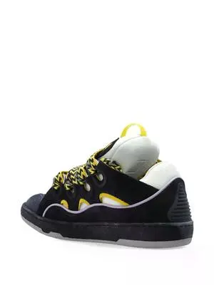 LANVIN Curb Oversized-lace Sneakers