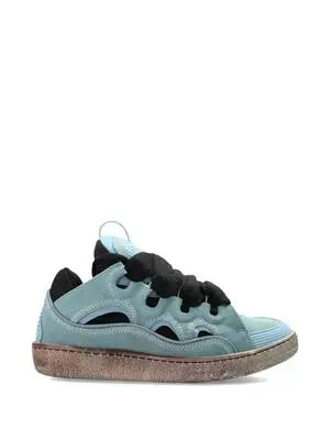 LANVIN Curb Panelled Sneakers - Blue