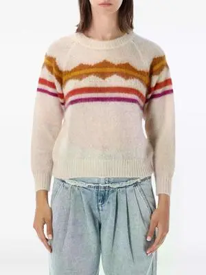MARANT ETOILE Monette Raglan-sleeve Sweater - Neutrals