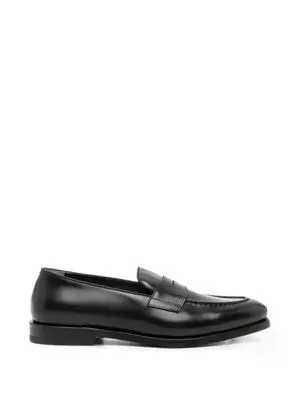TOM FORD Penny Leather Loafers - Black