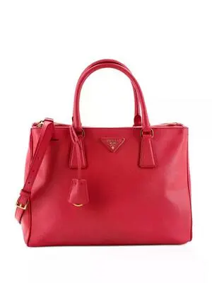 Prada Double Zip Lux Saffiano Leather Medium Tote Bag - Pink