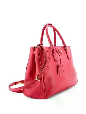 Prada Lux Saffiano Leather Medium Tote Bag - Pink