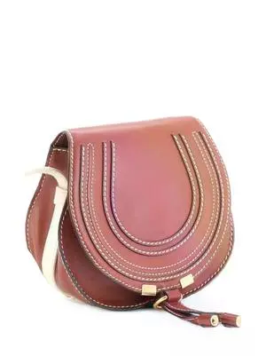 Chloé Marcie Leather Mini Crossbody Bag - Brown
