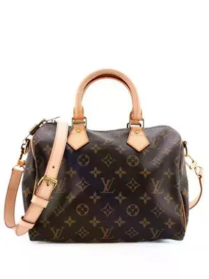 LOUIS VUITTON Speedy Bandouliere Bag Monogram Canvas 25 Satchel - Brown