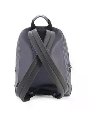 LOUIS VUITTON Campus Damier Infini Leather Backpack - Black