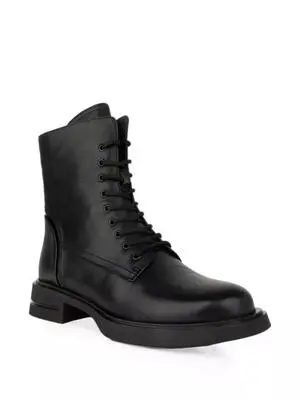 LINDA BAUMANN Lace-up Leather Ankle Boots