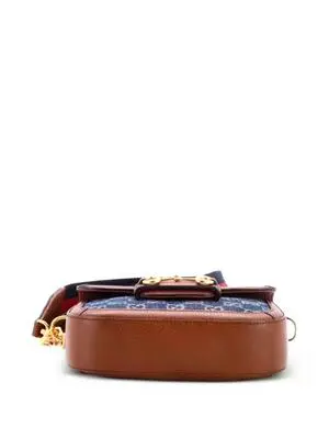 Gucci Horsebit 1955 Gg Denim Mini Shoulder Bag