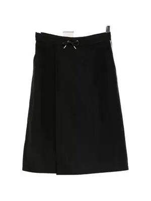 AGNES B. Wrap Track Skirt - Black