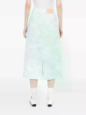 AGNES B. Floral Midi Skirt