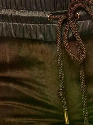 Dolce & Gabbana Velvet Satin-trimmed Trousers