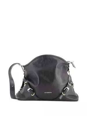 Givenchy Voyou Leather Medium Hobo Bag - Black