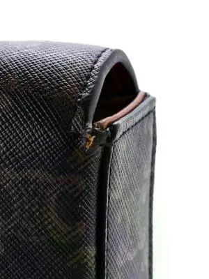 Celine Triomphe Chain Triomphe Coated Canvas Medium Shoulder Bag