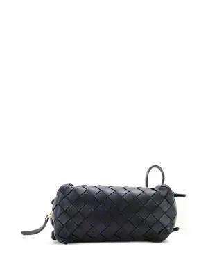 Bottega Veneta Concert Pouch Intrecciato Nappa Mini Crossbody Bag - Black