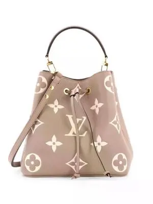 LOUIS VUITTON Neonoe Handbag Bicolor Monogram Empreinte Giant Mm Bucket Bag - Grey
