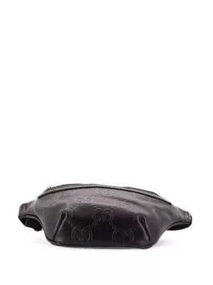 Gucci Gg Embossed Perforated Leather Small Belt Bag