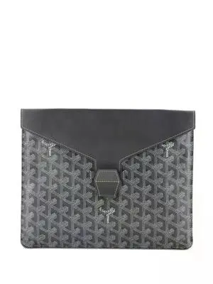 Goyard Camondo Horizontal Ii Coated Canvas Mm Clutch Bag - Grey