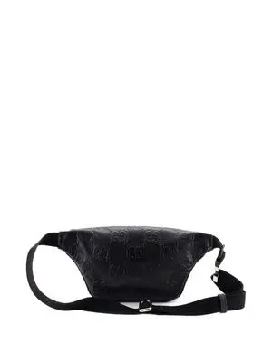 Gucci Gg Embossed Perforated Leather Belt Bag