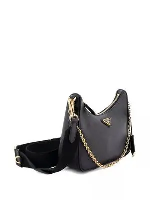 Prada Re-edition 2005 Shoulder Bag Saffiano Leather Small Crossbody Bag - Black