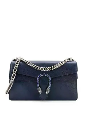 Gucci Dionysus Bag Leather Small Shoulder Bag - Blue