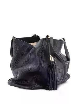 Gucci Soho Leather Shoulder Bag - Black