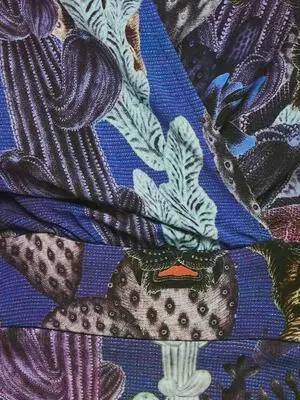 Just Cavalli Printed Long Sleeve Maxi Dress