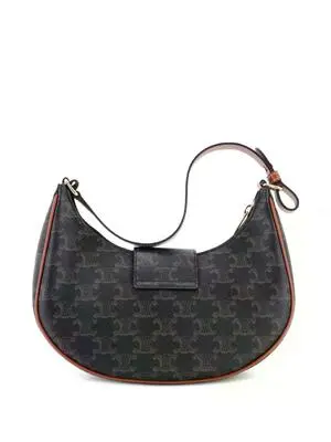 Celine Ava Triomphe Bag Triomphe Coated Canvas Shoulder Bag - Brown