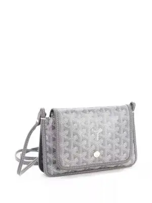 Goyard Plumet Clutch Wallet Coated Canvas Crossbody Bag - Grey