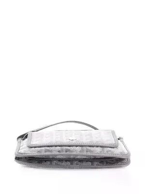 Goyard Plumet Clutch Wallet Coated Canvas Crossbody Bag - Grey