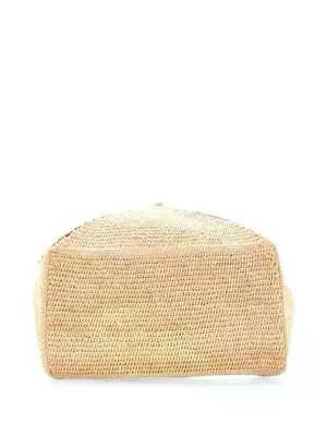 Loewe Puzzle Fold Raffia Large Tote Bag