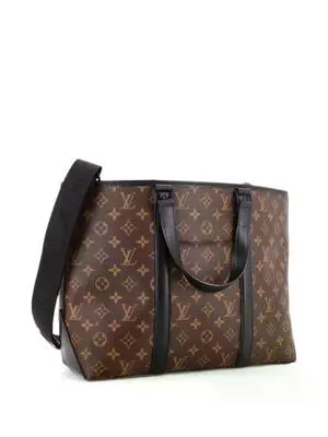 LOUIS VUITTON Weekend Macassar Monogram Canvas Pm Tote Bag