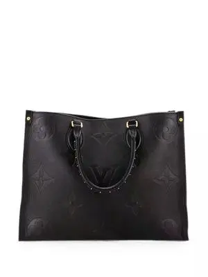 LOUIS VUITTON Onthego Tote Wild At Heart Monogram Empreinte Giant Mm Satchel - Black