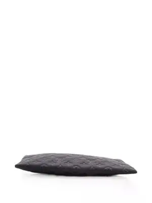LOUIS VUITTON Daily Monogram Empreinte Leather Pouch - Black