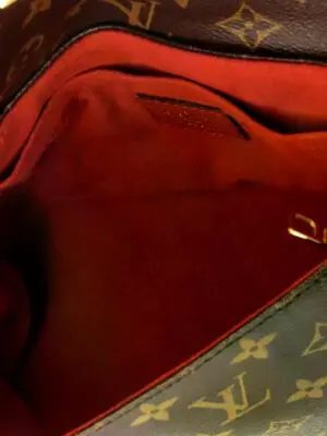 LOUIS VUITTON Saint Placide Handbag Monogram Canvas Shoulder Bag - Red